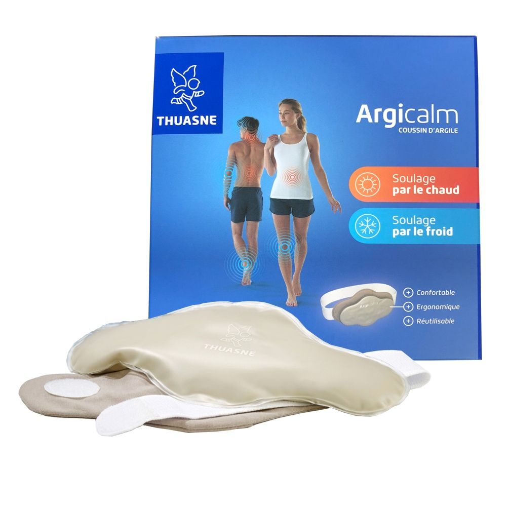 Coussin argile chaud-froid Argicalm Poignet Coude Visage THUASNE