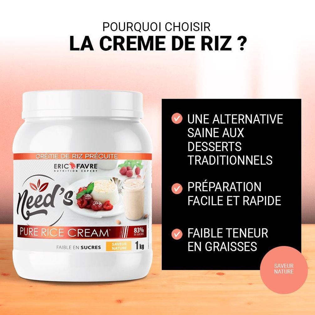 Need's - Creme de Riz Neutre - 1kg - ERIC FAVRE