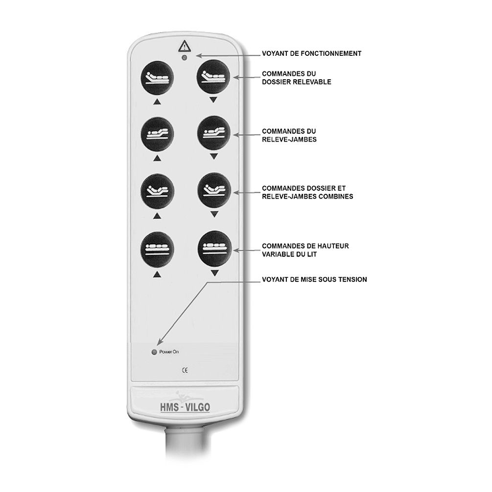 Télécommande 8 boutons Euro 3000 LM - HMS-VILGO