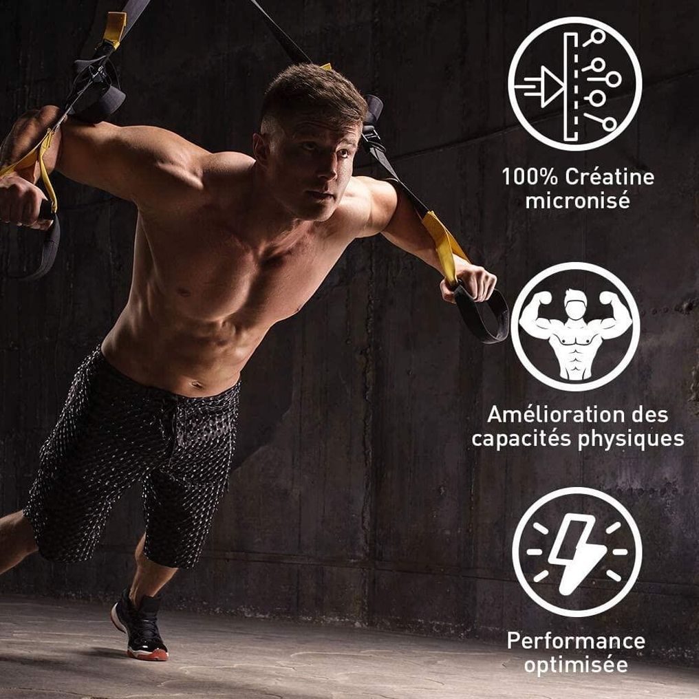 Créatine Pro Zero - Amélioration des capacités physiques - Sachet 300g