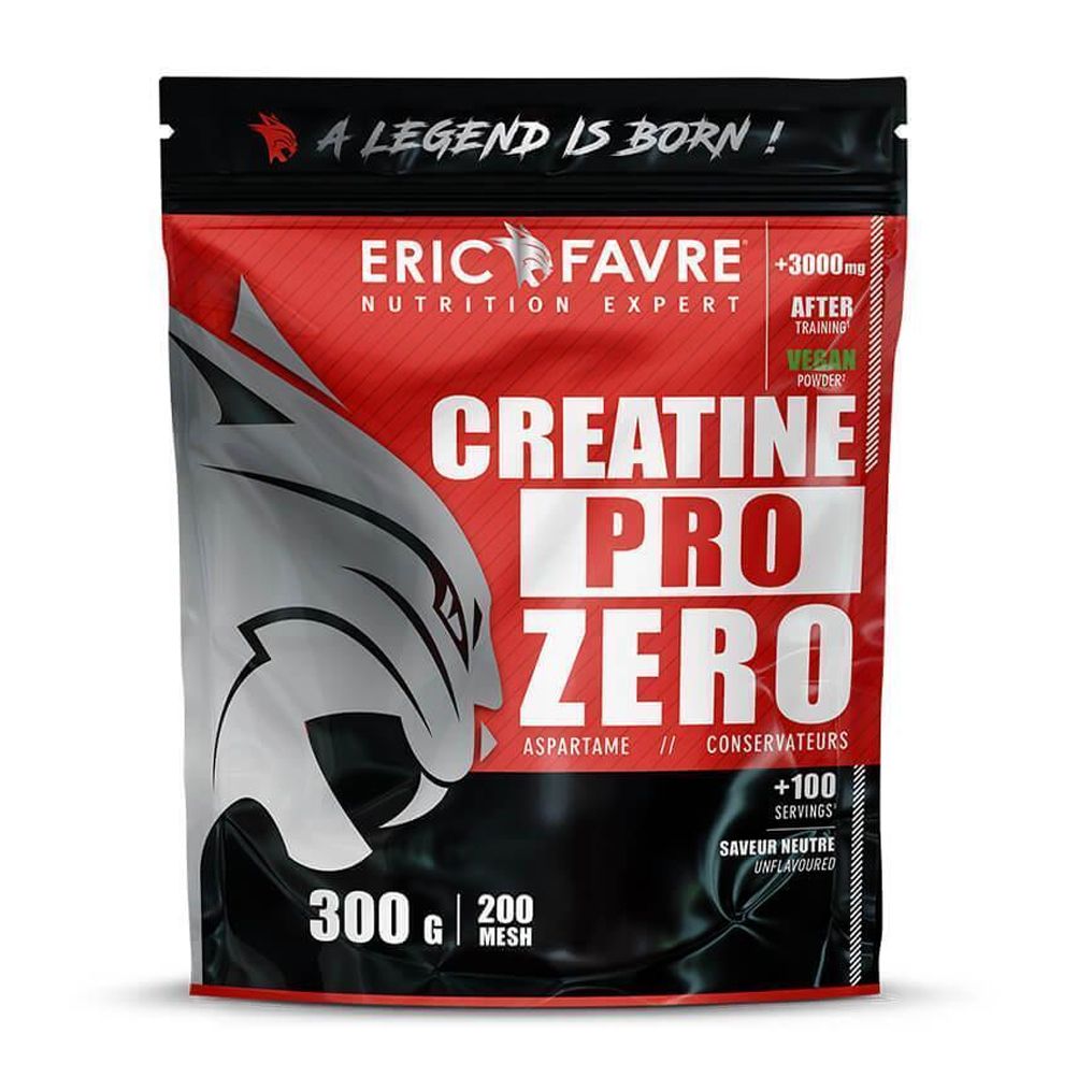Créatine Pro Zero - Amélioration des capacités physiques - Sachet 300g