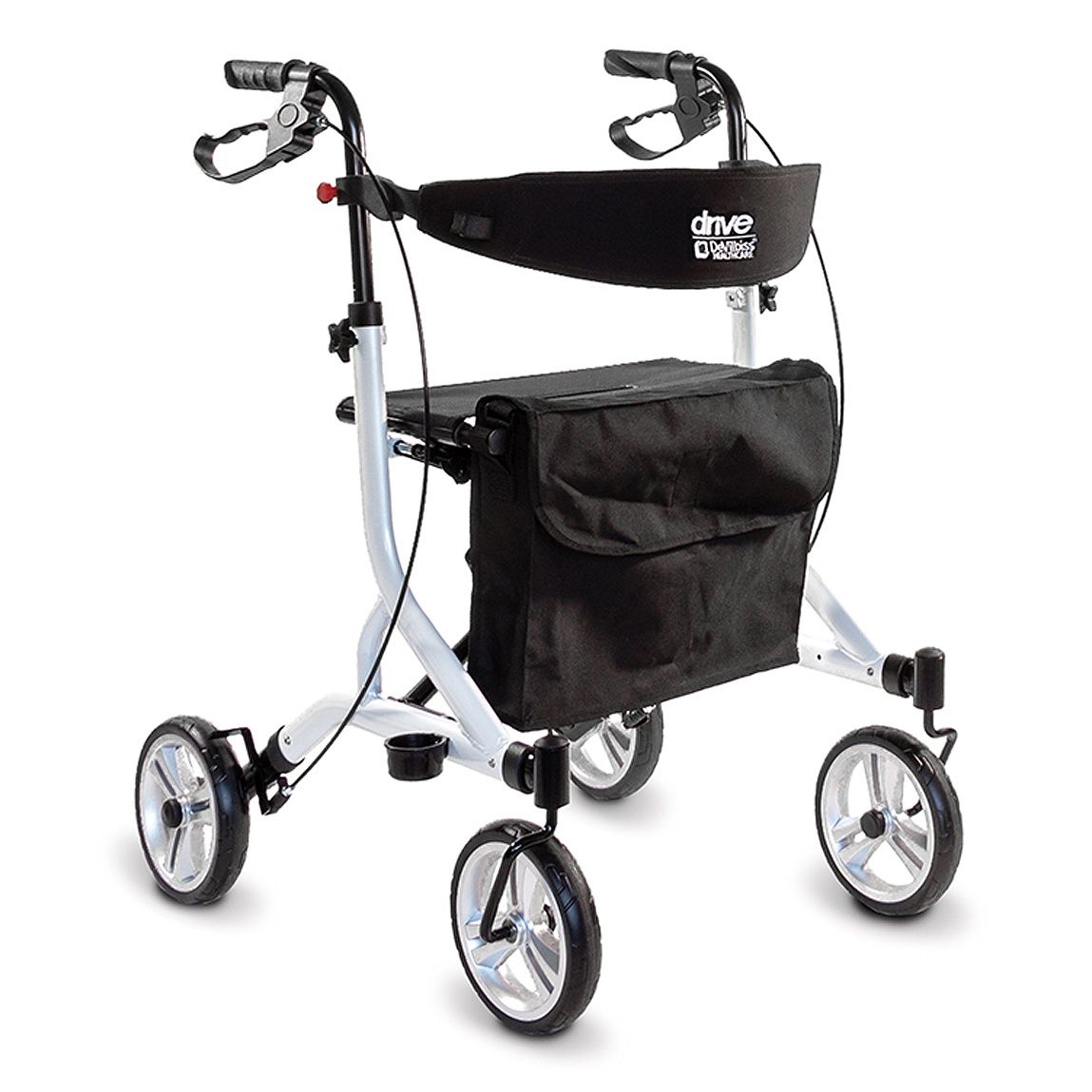 Déambulateur Rollator pliant 4 roues très léger Ultralight Blanc - DRIVE