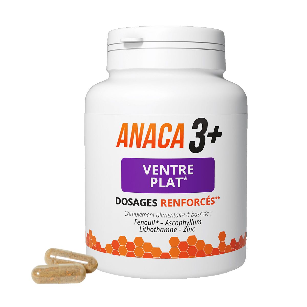 Anaca3+ Ventre Plat - 120 Gelules