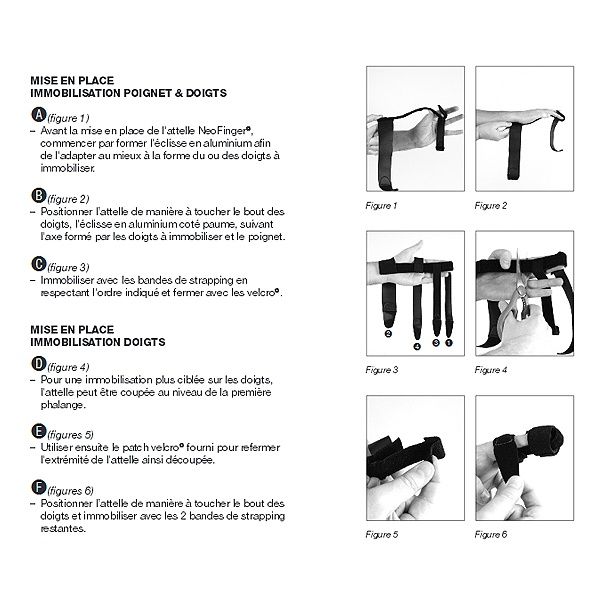 Attelle de doigts ManuFinger pour luxation, fracture ou entorse des ...