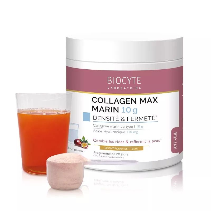 BIOCYTE - Collagen Max - Marin - Collagène en poudre - 20x13G